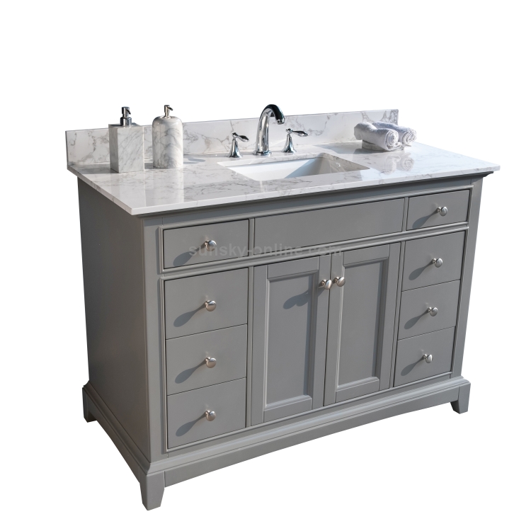 SUNSKY - [US Warehouse] 43 inch Bathroom Stone Vanity Top with ...