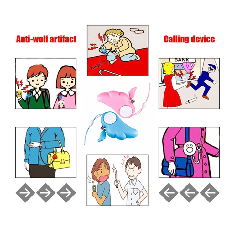 SUNSKY - Angel Wing Anti-rape Device Personal Alarm, Self-defense ...