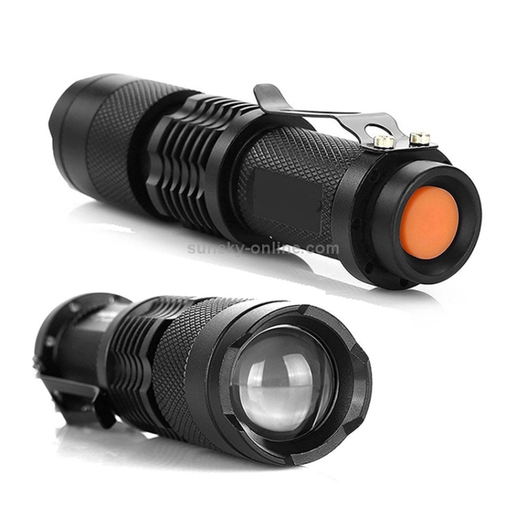 SUNSKY - LED Outdoor Rechargeable Telescopic Zoom Mini Glare Flashlight ...