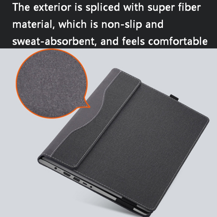 SUNSKY - PU Leather Laptop Case For HP Spectre X360 15-EB 15.6(Black)