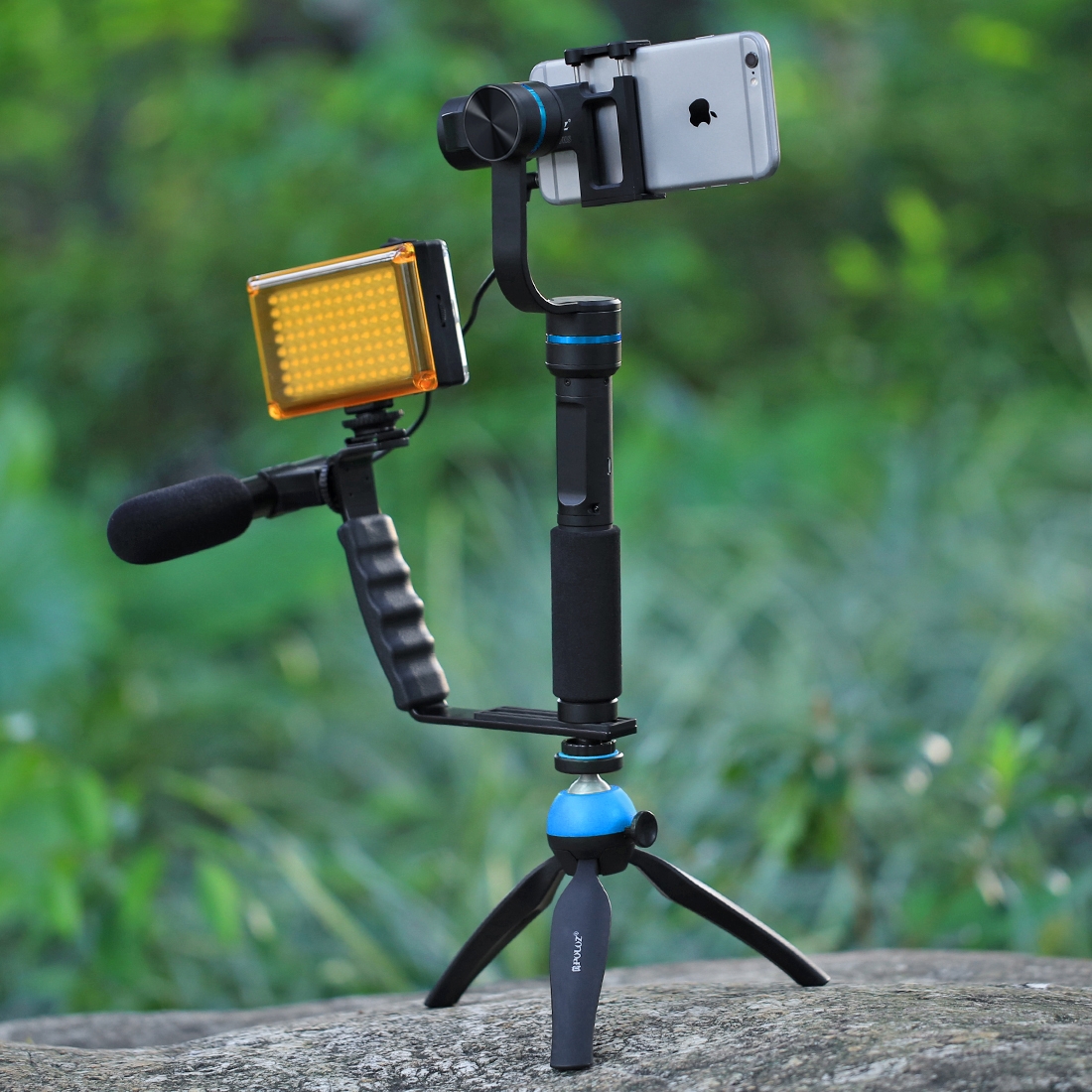 SUNSKY - PULUZ G1 3-Axis Stabilizer Handheld Gimbal with Clamp Mount ...
