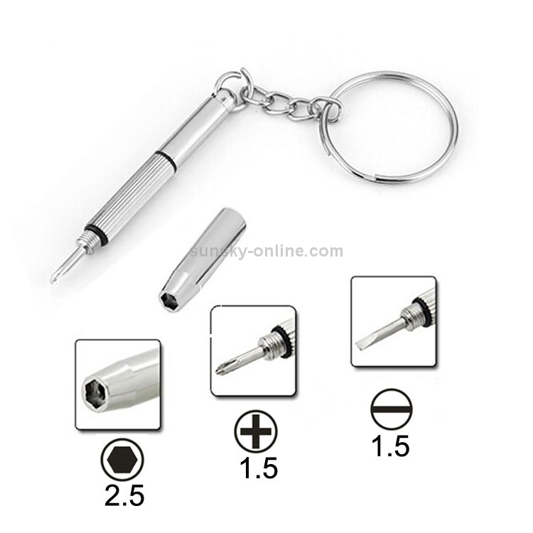 SUNSKY - 3 in 1 Repair Kit Key Ring with 3 Screwdrivers: Cross 1.5 ...