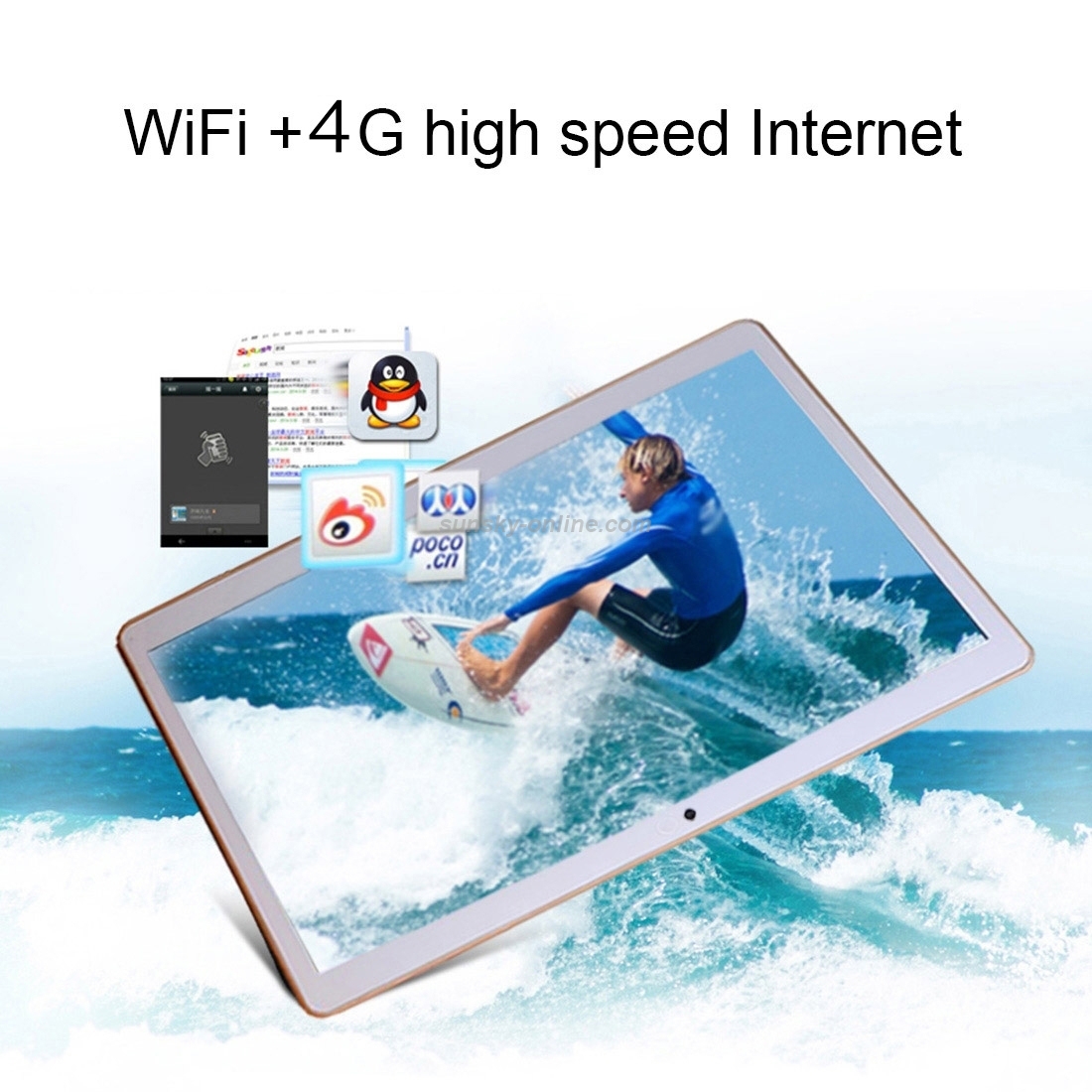 SUNSKY - 4G Phone Call Tablet PC, 10.1 inch 2.5D, 2GB+32GB